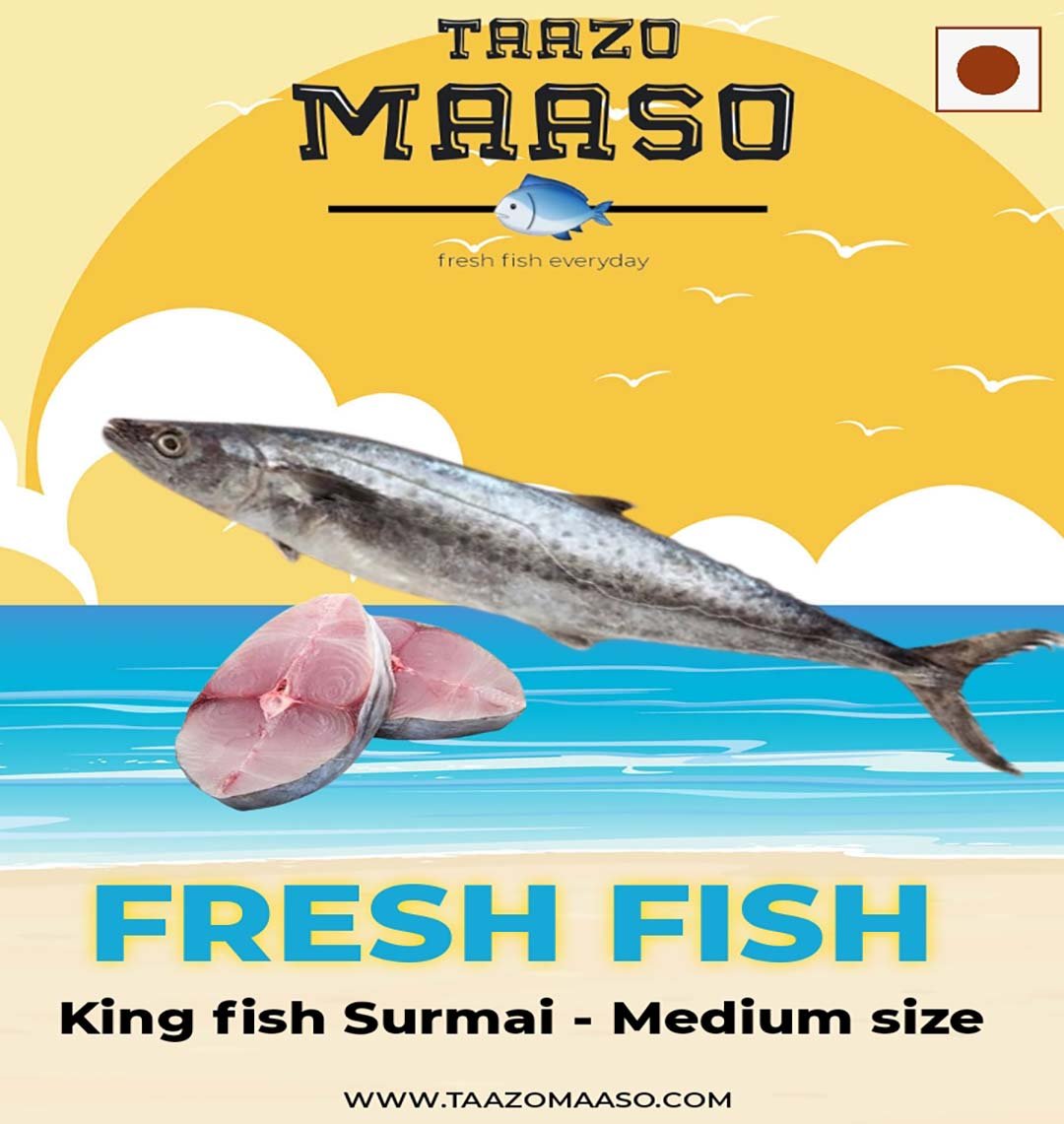 Surmai – Med. SizePer: 500 gm – Taazo Maaso